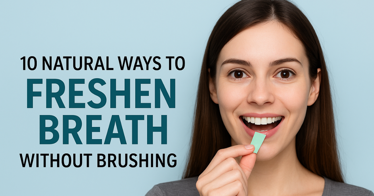 10 Simple Ways to Freshen Breath Without Brushing - Mountain Breeze